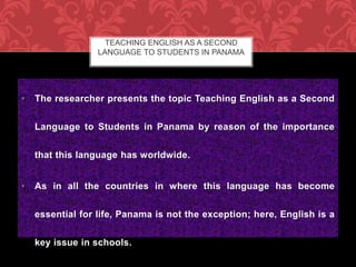 Teaching English as a second language... presentation | PPT