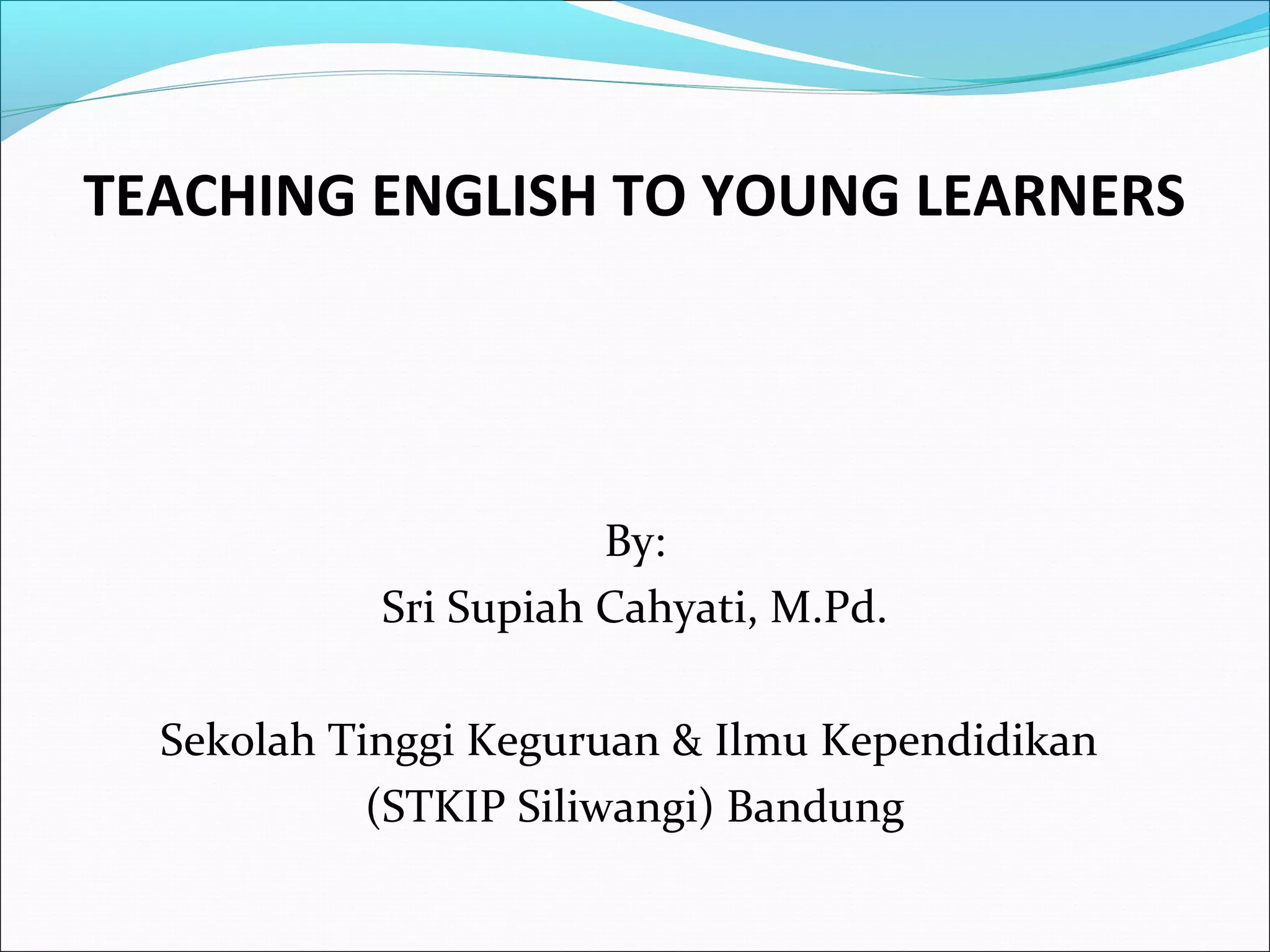 TEACHING ENGLISH FOR YL.pdf
