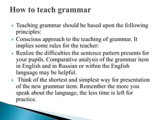 Teaching english grammar | PPTX