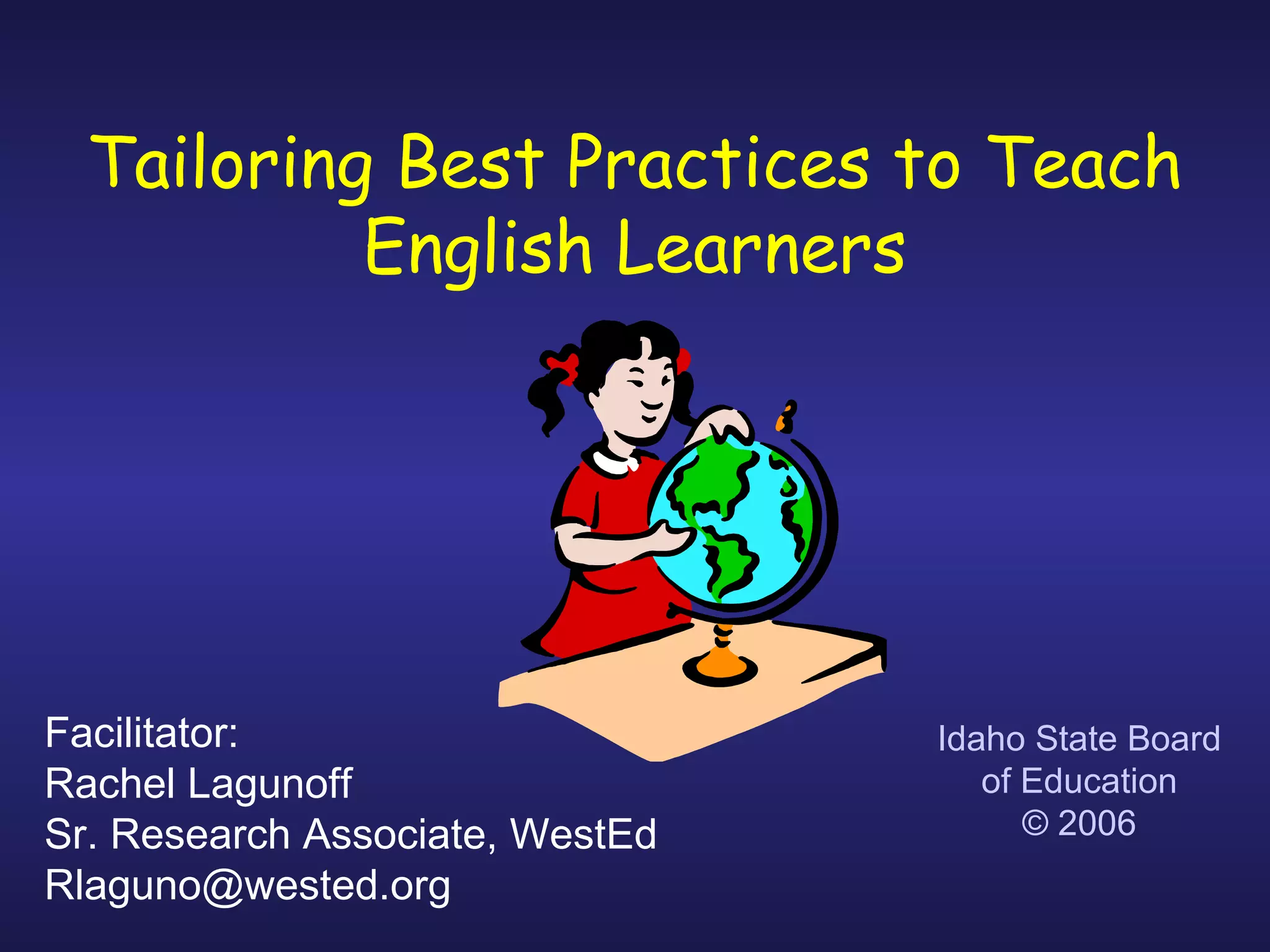 Teaching english learners best practices | PPT