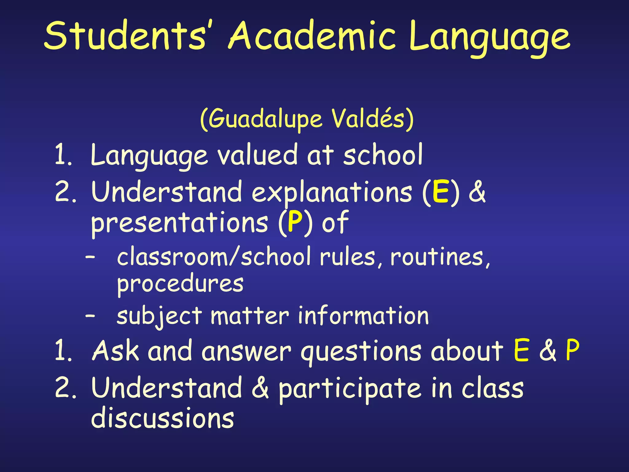 Teaching english learners best practices | PPT