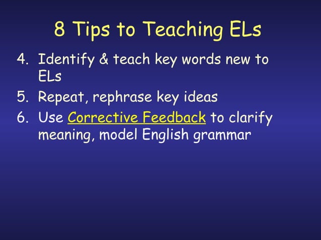 Teaching english learners best practices | PPT | Special Education ...