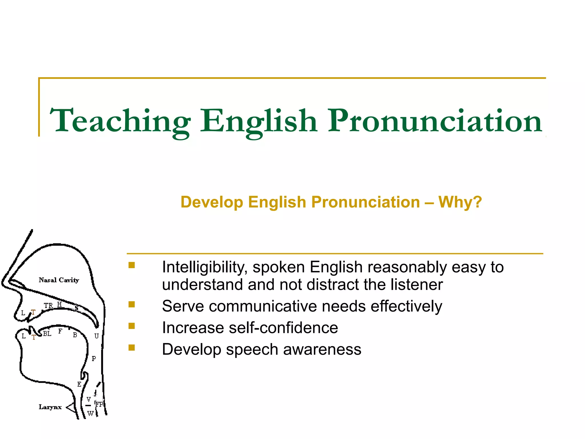 Teaching english pronunciation | PPT