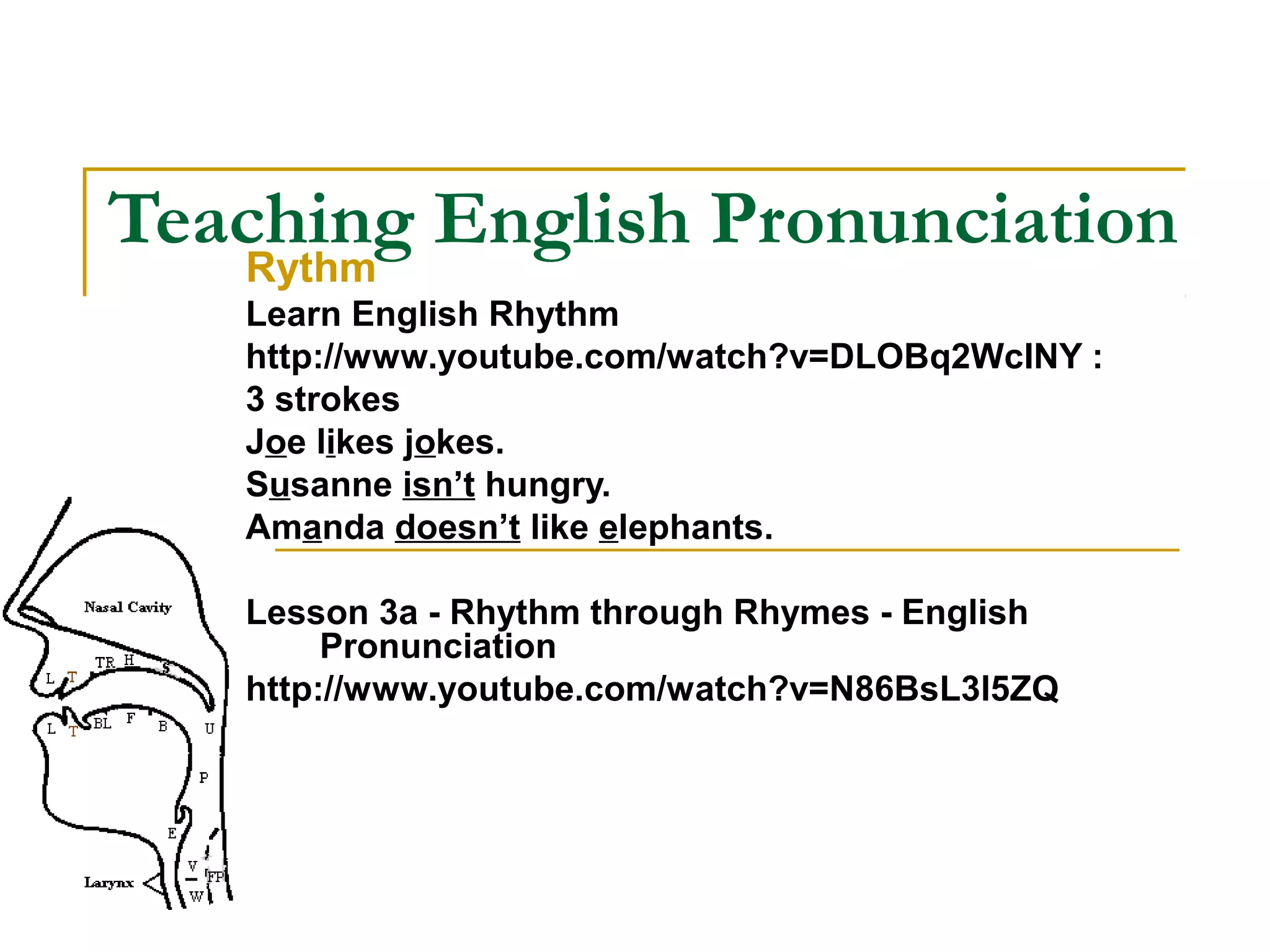 Teaching english pronunciation | PPT