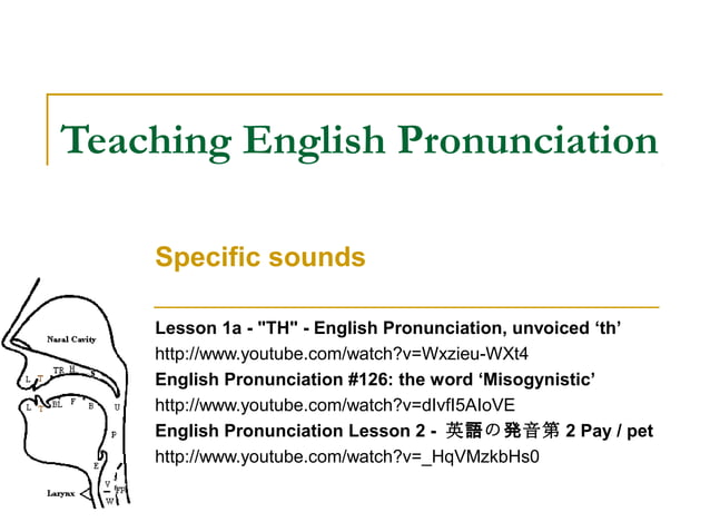 Teaching english pronunciation | PPT