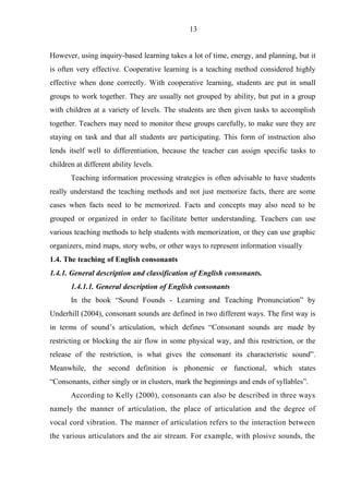 Teaching English pronunciation with the textbook English 11 at Dong Hy ...