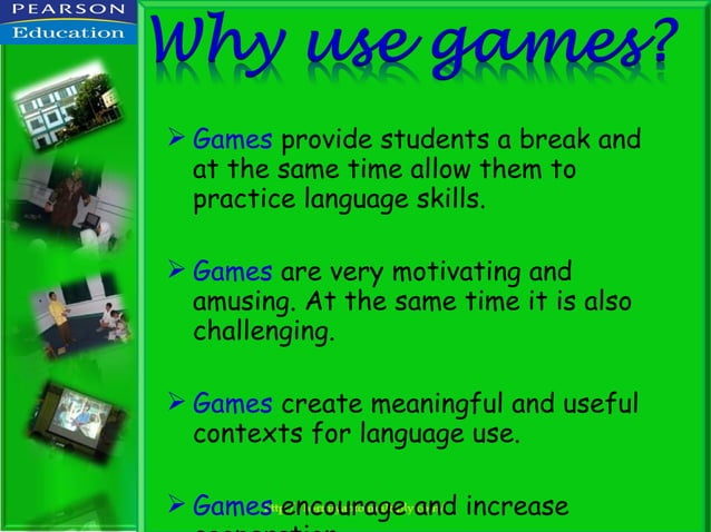 Teaching English Through Games | PPT | Educational Video Games | Video ...