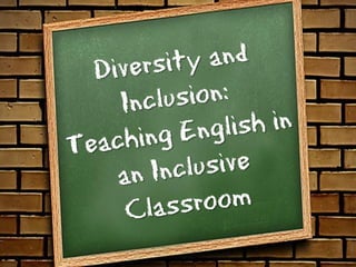 Teaching english to csn in an inclusive classroom | PDF