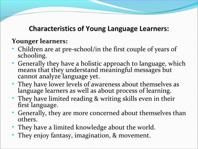 Teaching english to young learners | PPT