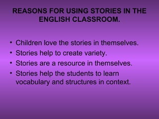 Teaching english with stories in the preschool esl | PPT