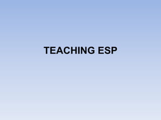 ESP | PPT | Educational Assessment | Education