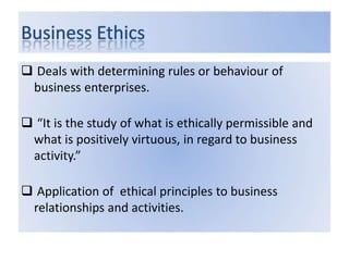 Teaching ethics | PPTX | Business | Business and Finance