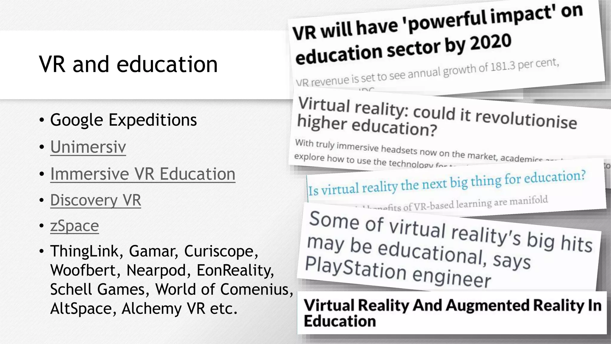 Google Expeditions: Virtual Reality and the classroom | PPTX