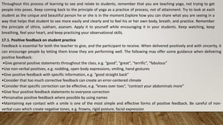 practice teaching observation in yoga class | PPT