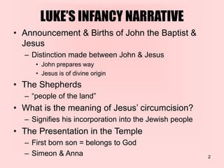 Gospel of Luke: EUCON MAT Class Lectureppt | PPT