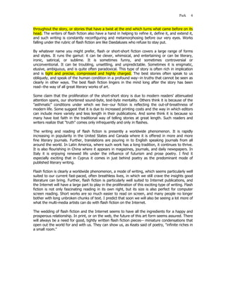 Teaching flash fiction | PDF