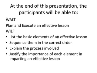 Teaching for effective learning | PPTX