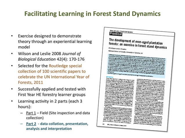 Teaching Forest Stand Dynamics | PDF