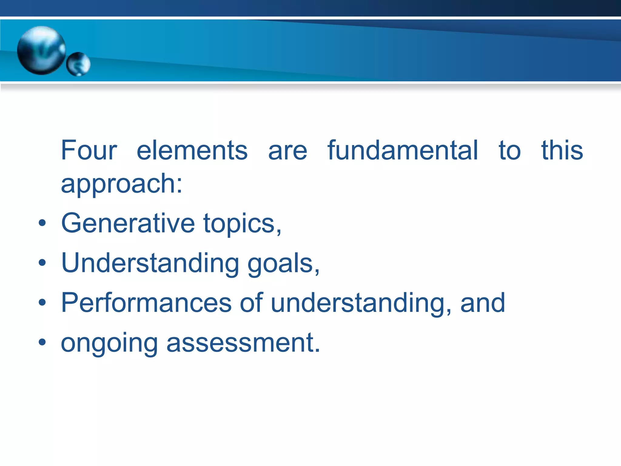 Teaching for understanding | PPTX