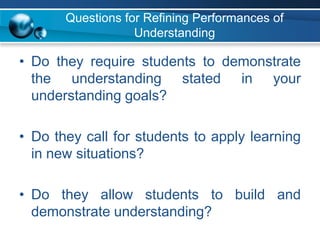 Teaching for understanding | PPTX