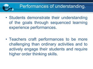 Teaching for understanding | PPTX