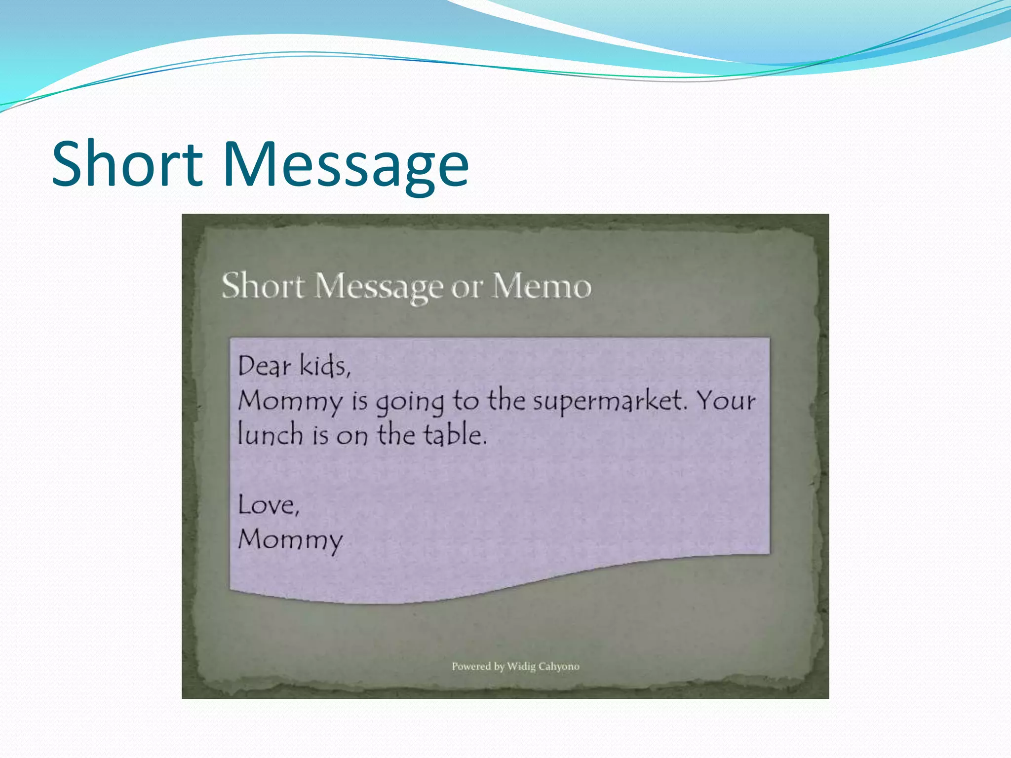 Functional text: Invitation and Short Message | PPT