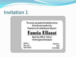 Functional text: Invitation and Short Message | PPT