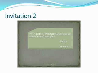 Functional text: Invitation and Short Message | PPT