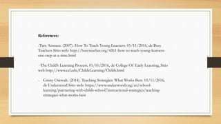 Teaching general to young learners | PPTX