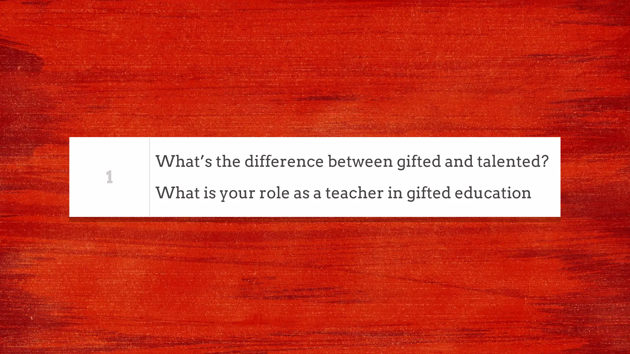 Gifted and talented students | PDF