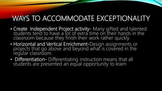 Teaching gifted students | PPTX
