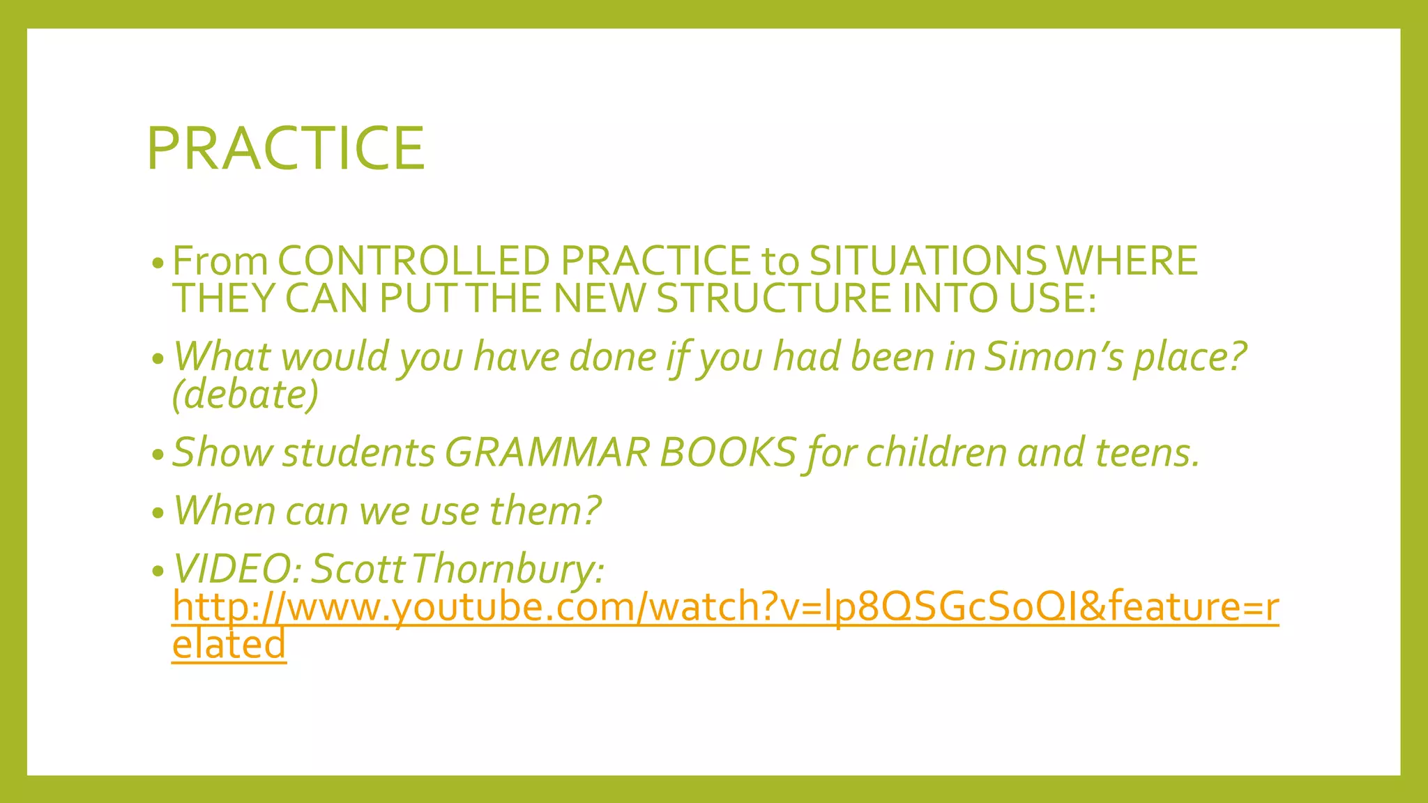 Teaching grammar | PPTX