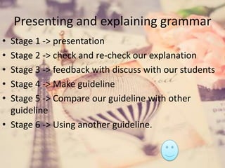 Teaching grammar | PPTX | Educational Assessment | Education