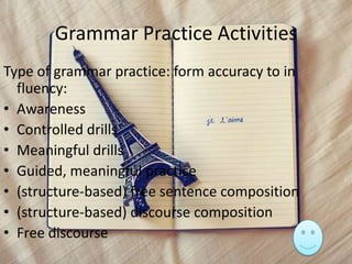 Teaching grammar | PPTX | Educational Assessment | Education