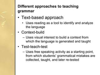Teaching grammar | PPT