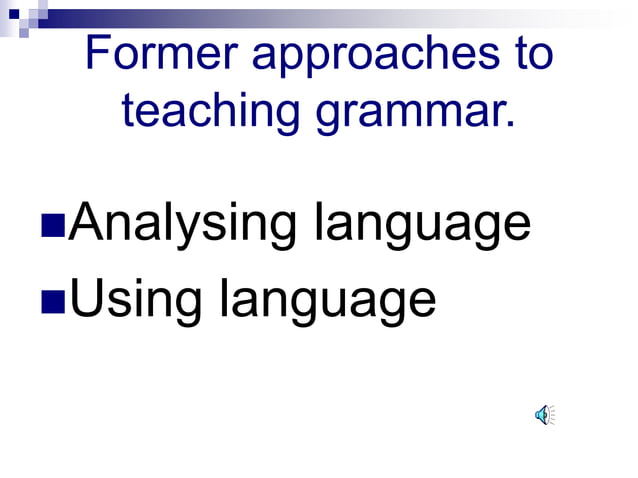 Teaching Grammar | PPT