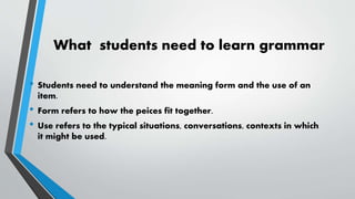 Teaching grammar | PPTX