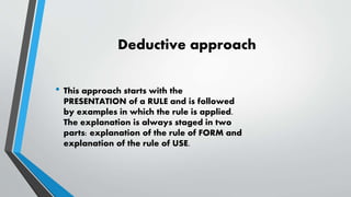 Teaching grammar | PPTX