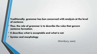 Teaching grammar | PPTX