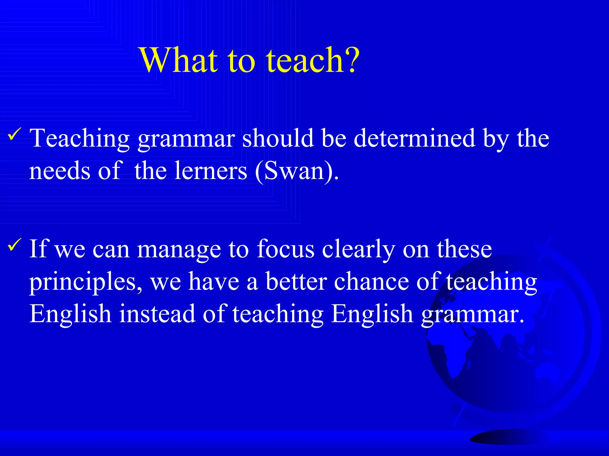 Teaching grammar. | PPT