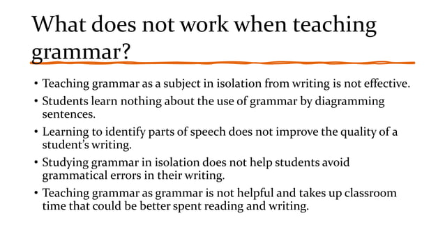 Teaching Grammar | PDF | Homework and Study | Education