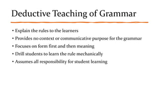 Teaching Grammar | PDF