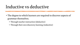 Teaching Grammar | PDF