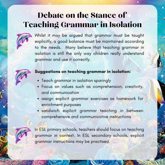TEACHING GRAMMAR IN CONTEXT AND GRAMMAR IN ISOLATION (1).pdf | Homework ...