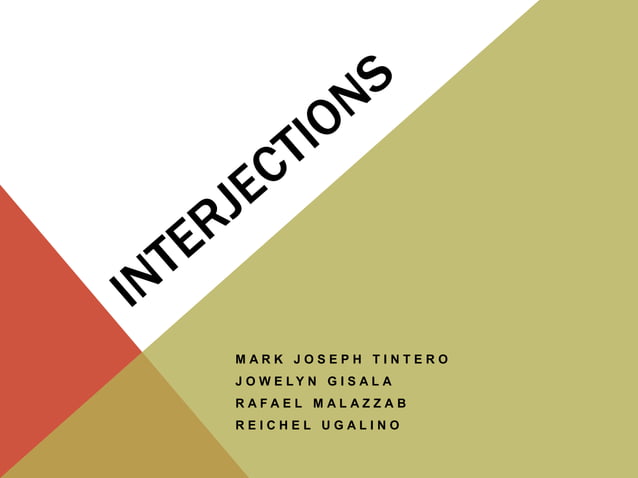 TEACHING GRAMMAR _ INTERJECTIONS in .pptx