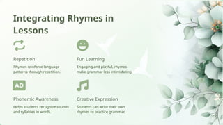 Topic about Teaching Grammar through Song | PPT