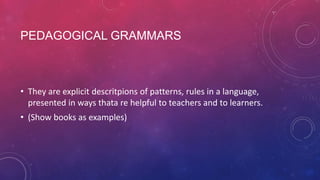 Teaching grammar to yle | PPTX