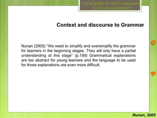 Teaching grammar to young learners | PPT