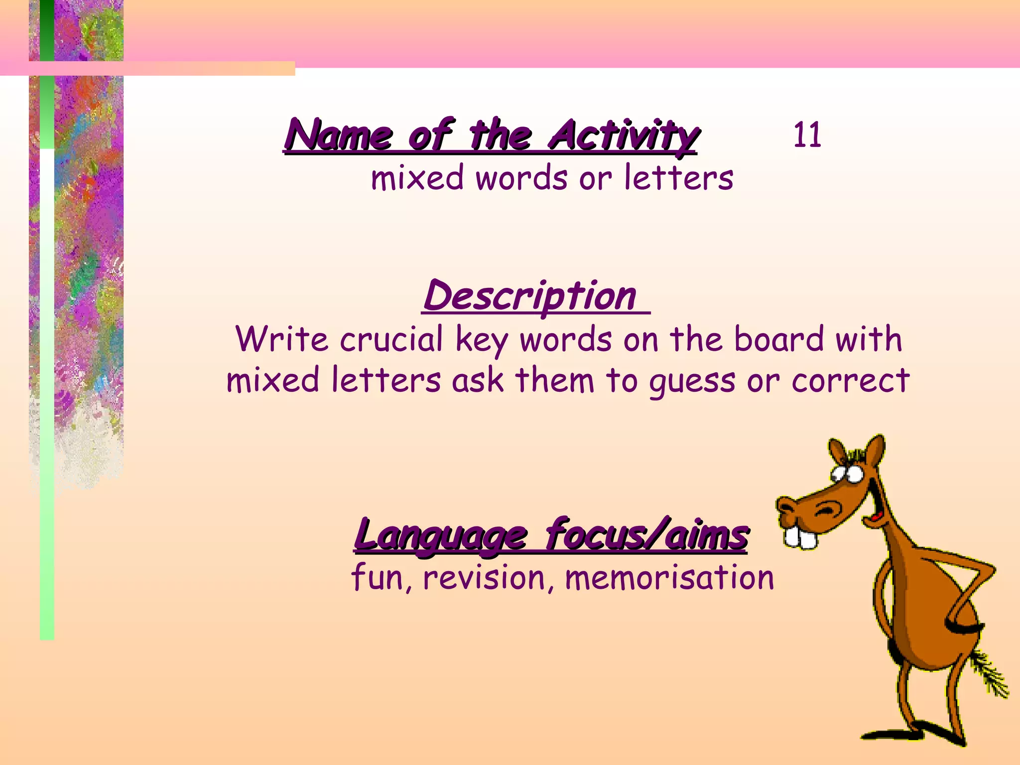 Teaching grammar with fun | PPS