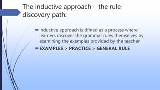 Teaching grammar | PPTX